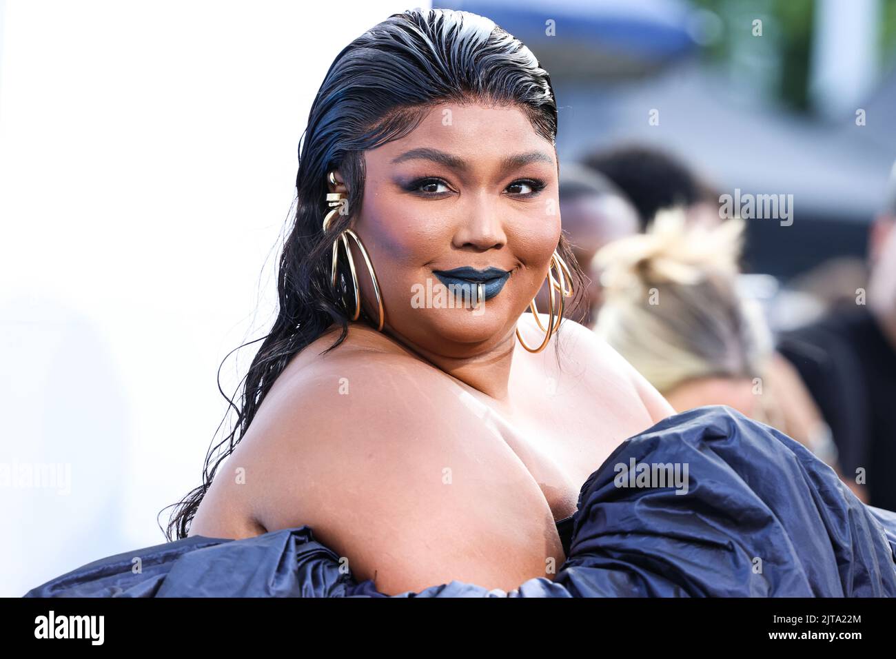 Newark New Jersey Usa August 28 Lizzo Wearing A Jean Paul Gaultier