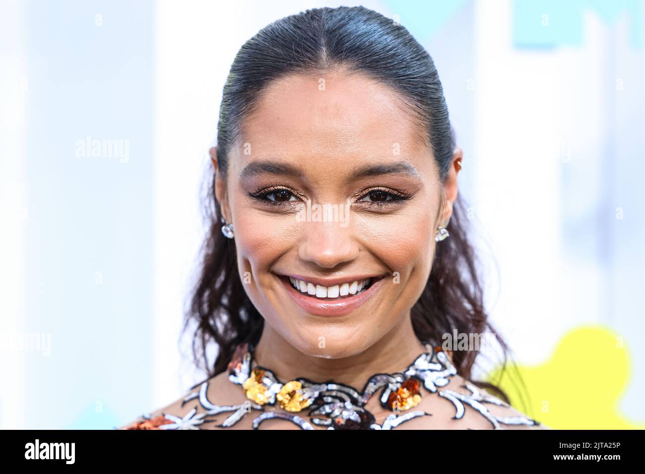 NEWARK, NEW JERSEY, USA - AUGUST 28: Rachel Smith arrives at the 2022 ...