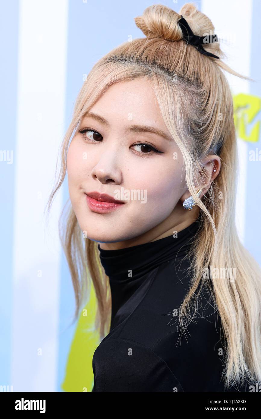 NEWARK, NEW JERSEY, USA - AUGUST 28: Rosé (Rose, Roseanne Park) of ...