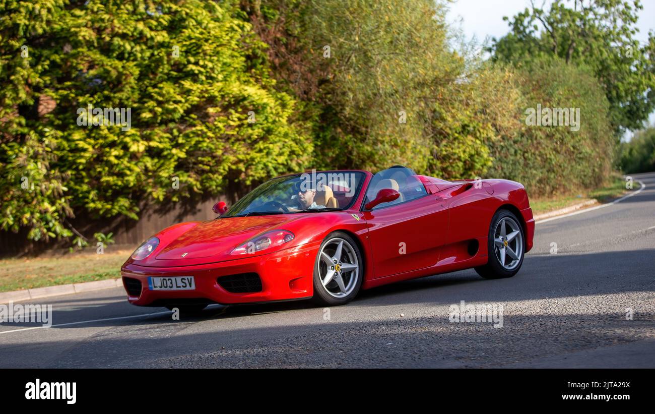 Ferrari car driving red countryside hi-res stock photography and images ...