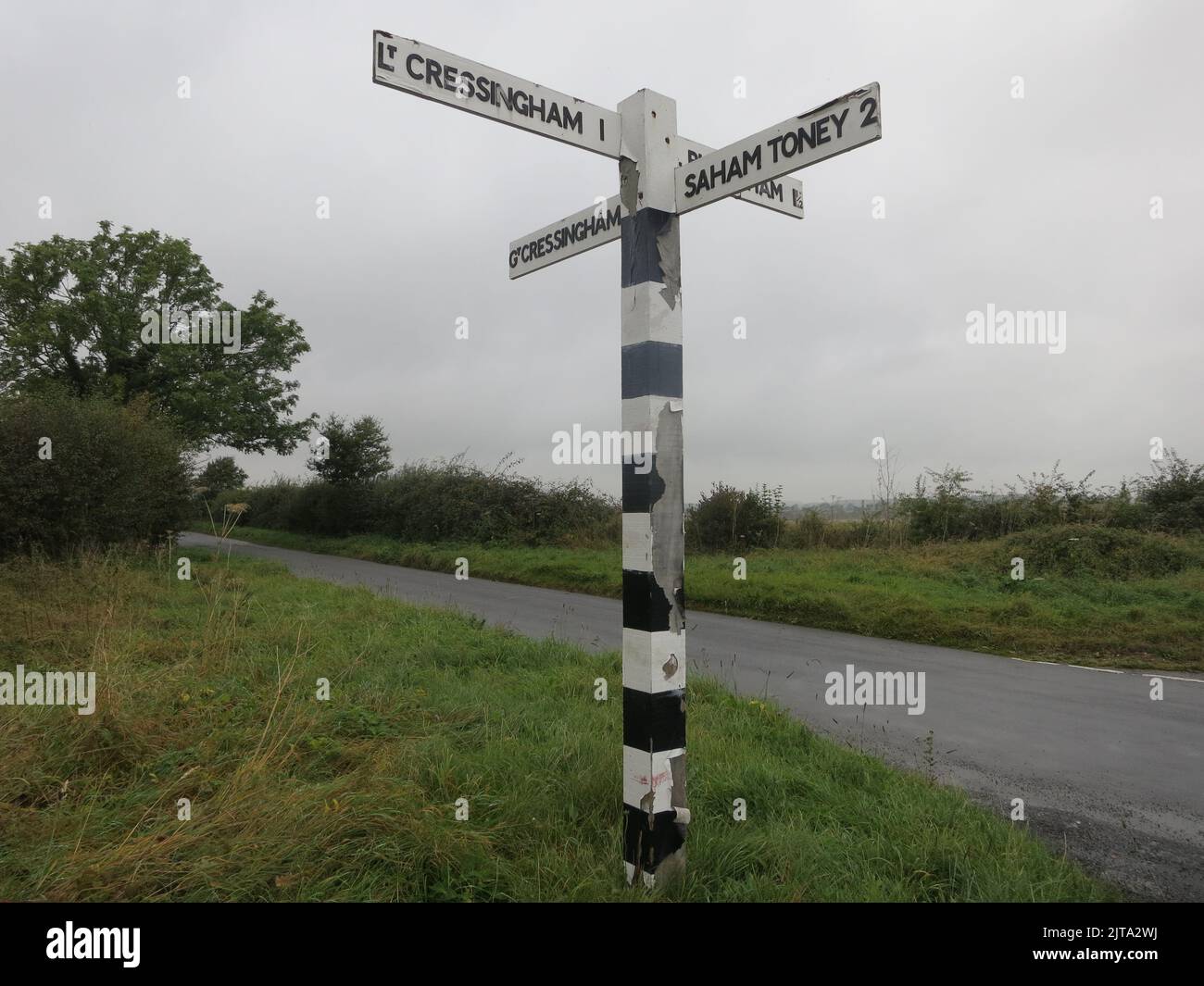The Peddars Way National Trail long distance footpath. Norfolk. England ...