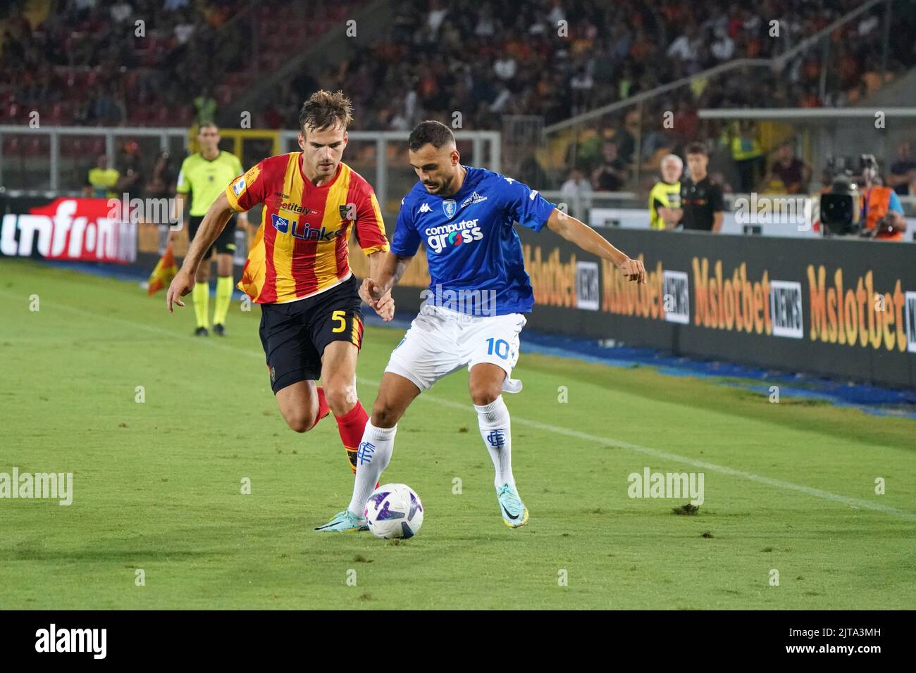 Via Del Mare stadium, Lecce, Italy, August 28, 2022, Marin Pograncic ...