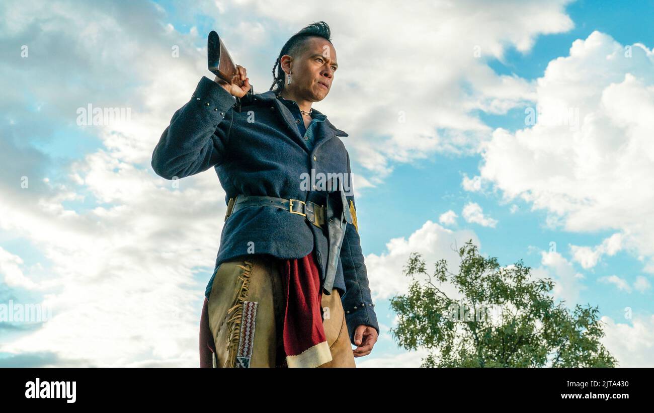 CHASKE SPENCER in THE ENGLISH (2022), directed by HUGO BLICK. Credit ...