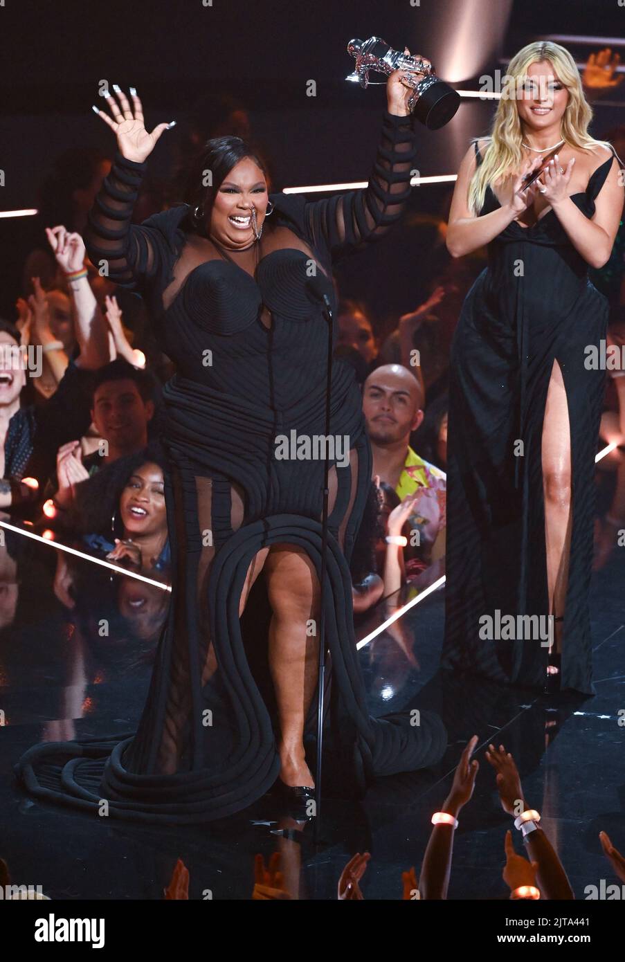 August 28th, 2022. Newark, USA Lizzo on stage at the 2022 MTV Video ...