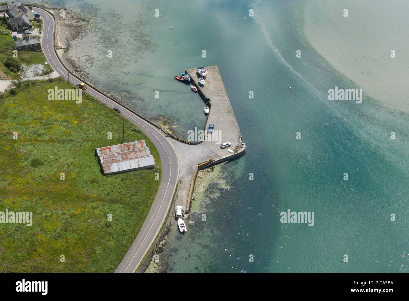 Aerial view of coast around Ireland Stock Photo - Alamy