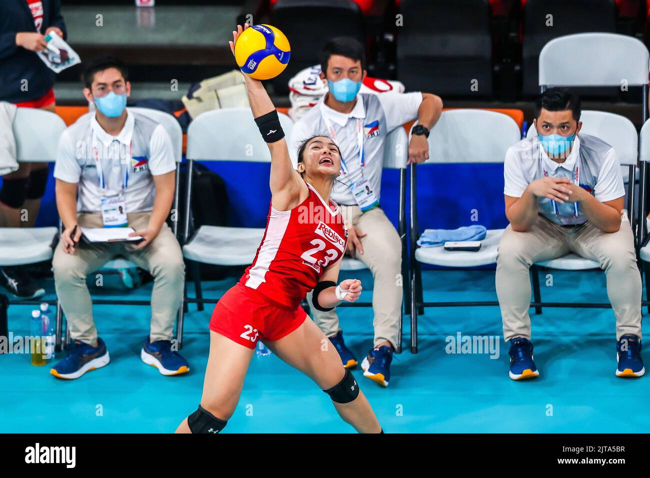 Pasig City, Philippines. 29th Aug, 2022. The Philippines' Jessica ...