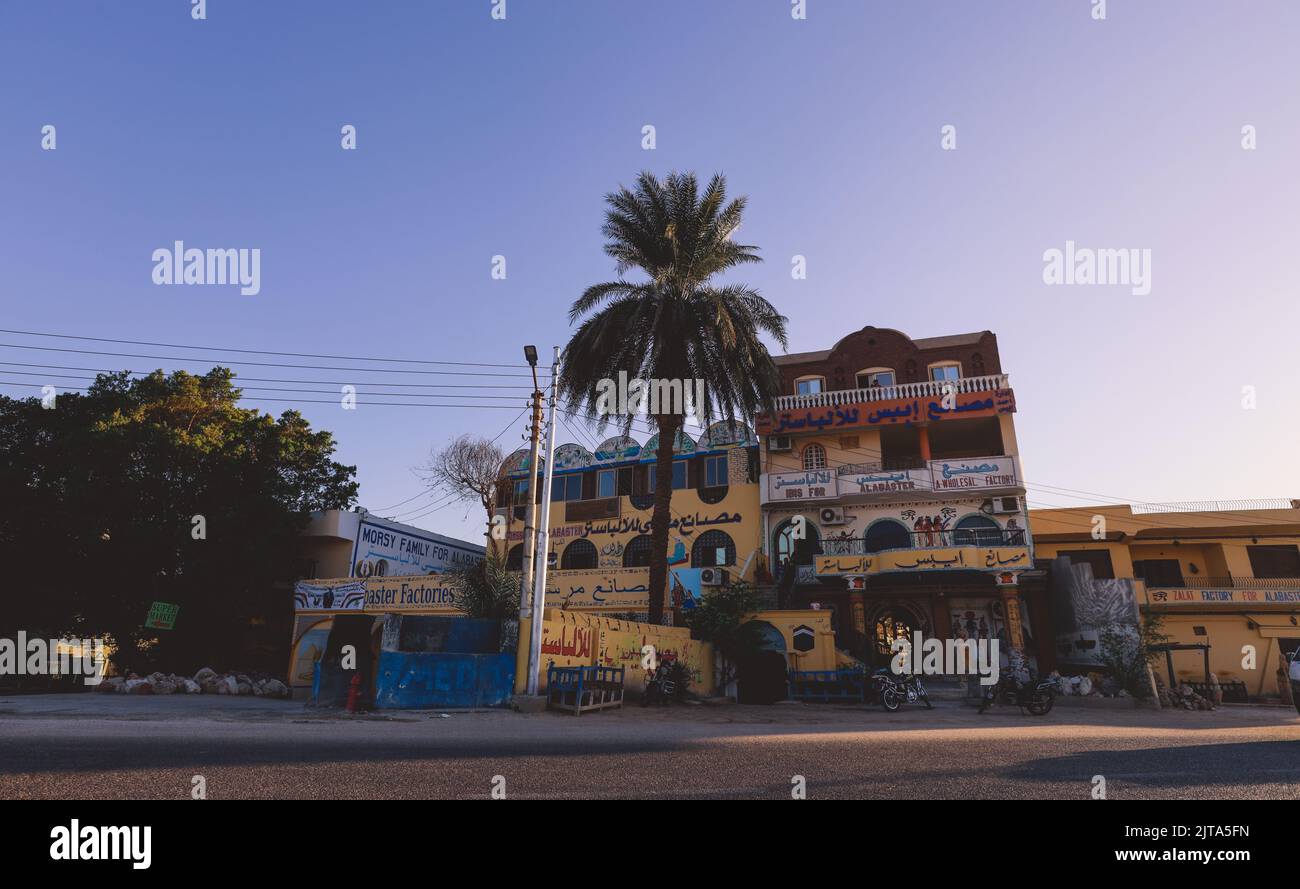 Luxor, Egypt - November 13, 2020: Local Egyptian Buildings and ...