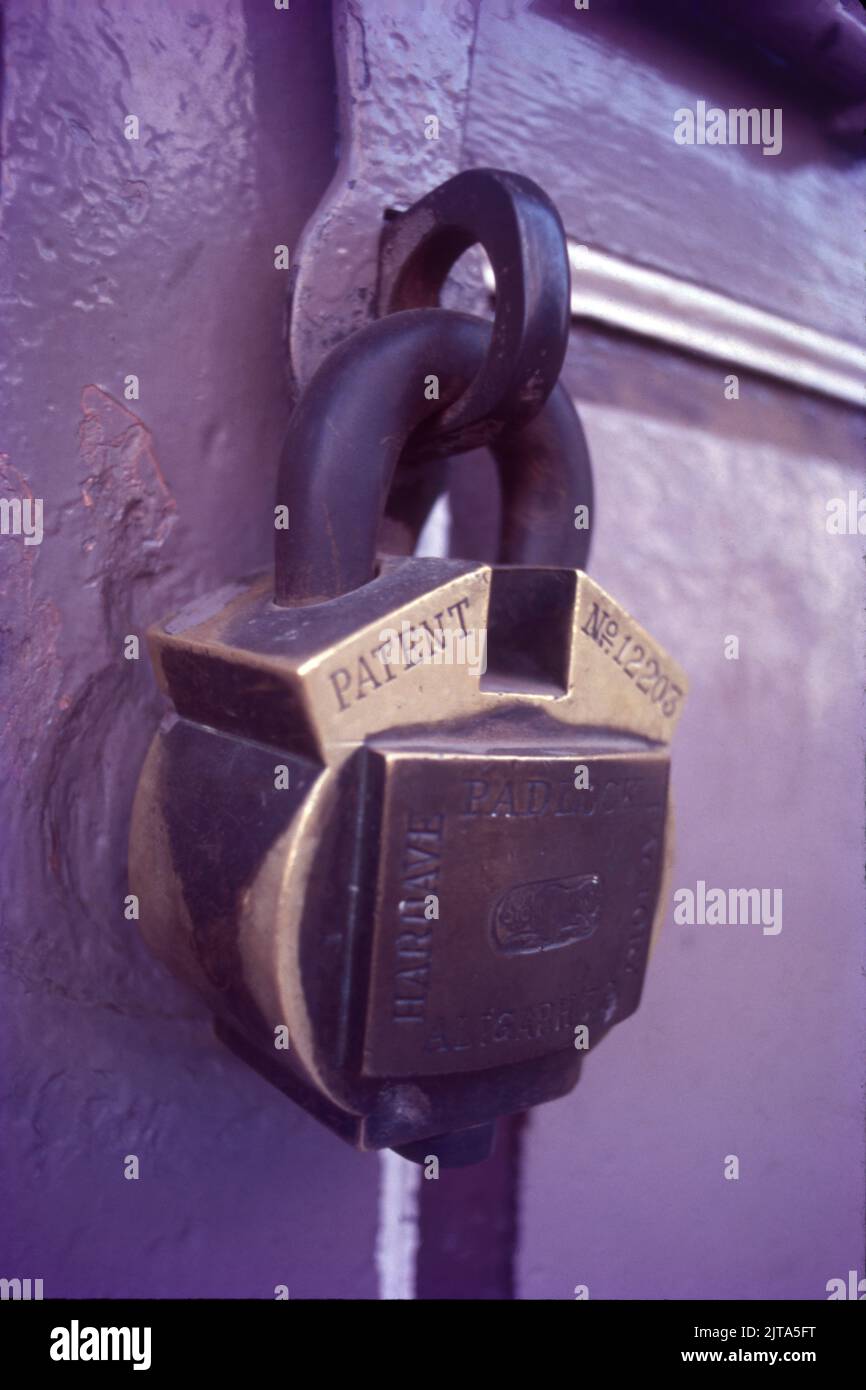 Single Picture Story, Big Old Lock Stock Photo - Alamy