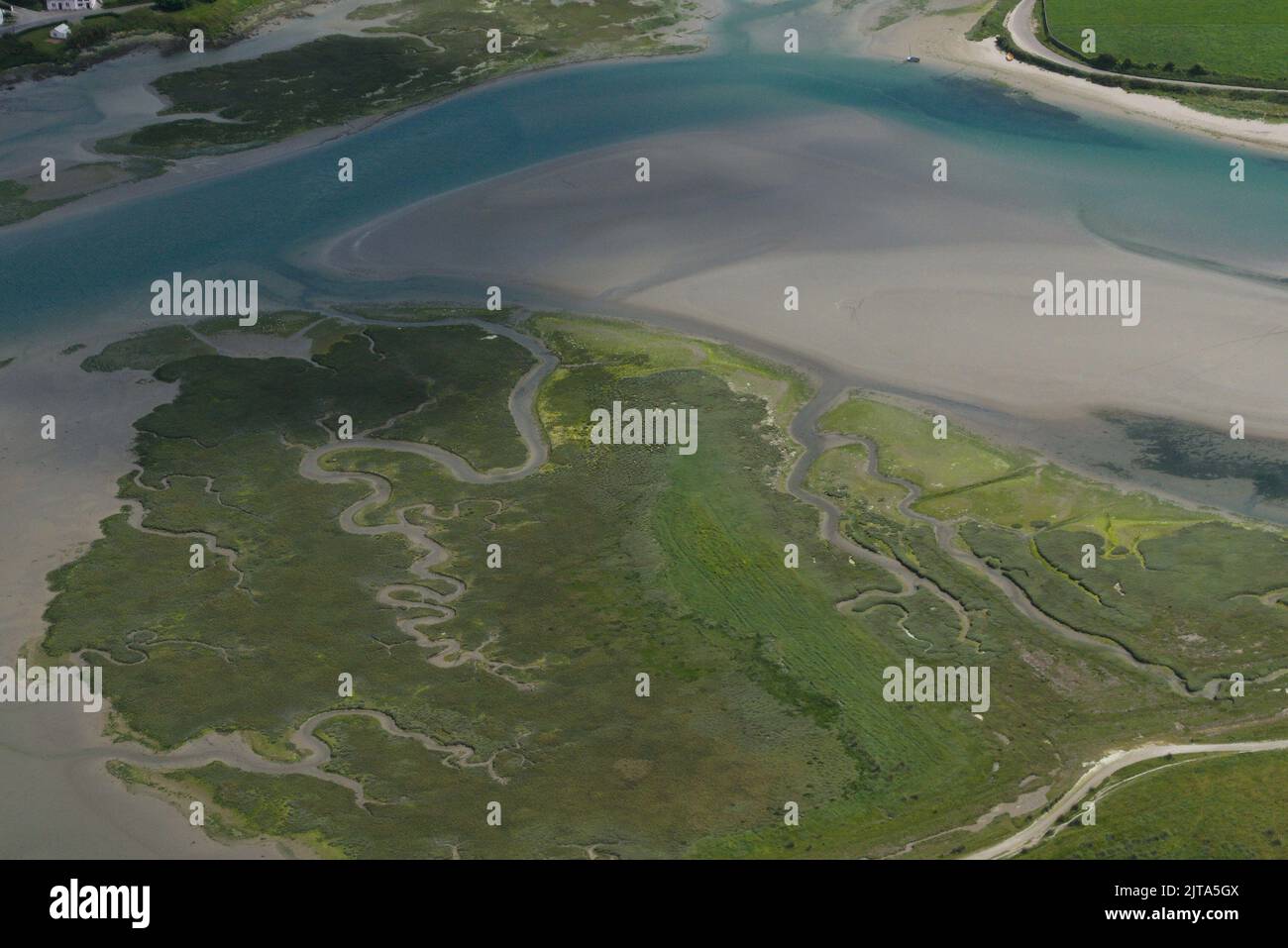 Aerial view of coast around Ireland Stock Photo - Alamy
