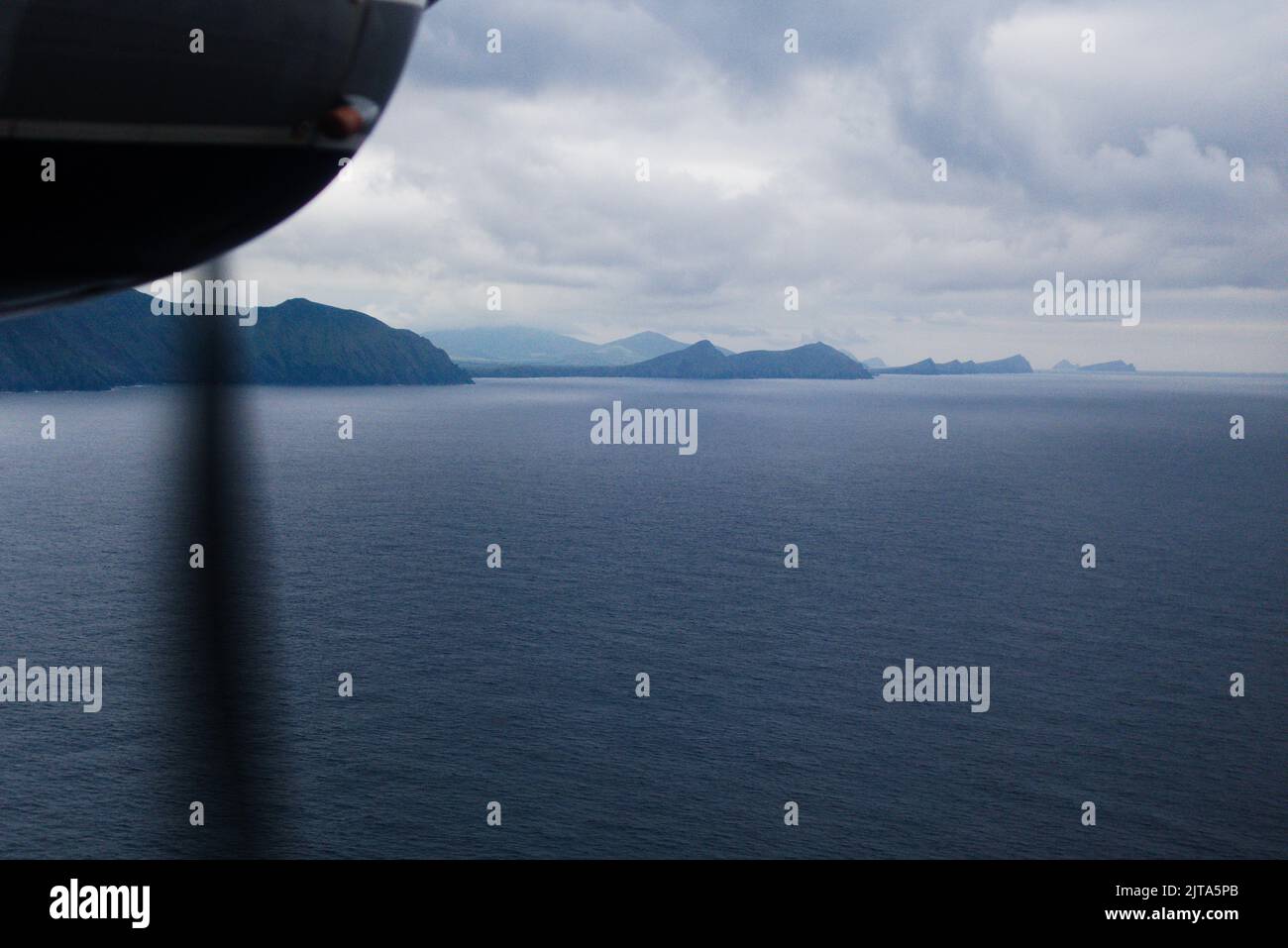 Aerial view of coast around Ireland Stock Photo - Alamy