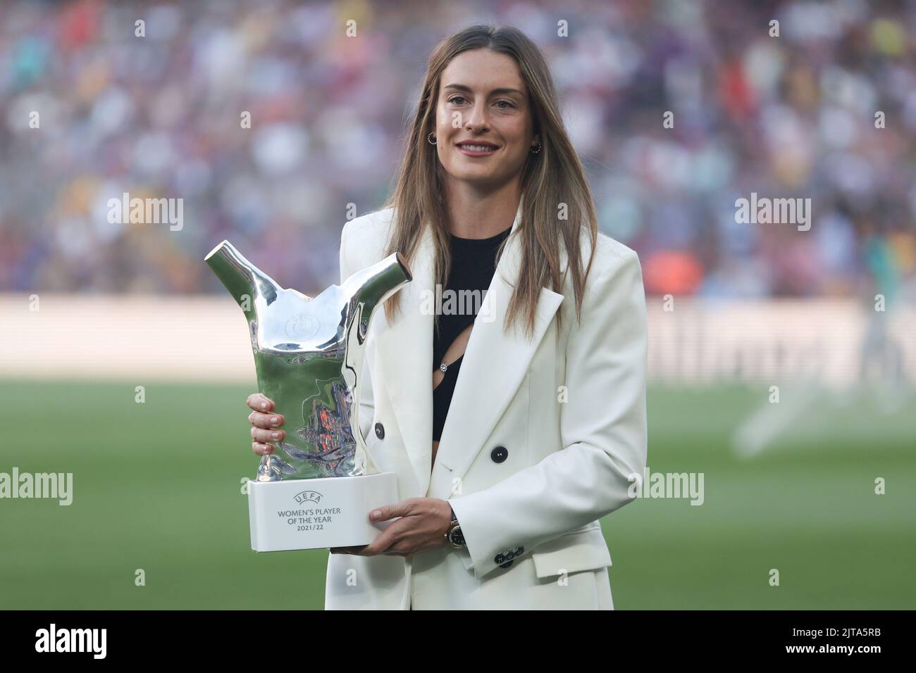 Barcelona, Spain. 28th Aug, 2022. Alexia Putellas of FC Barcelona with ...