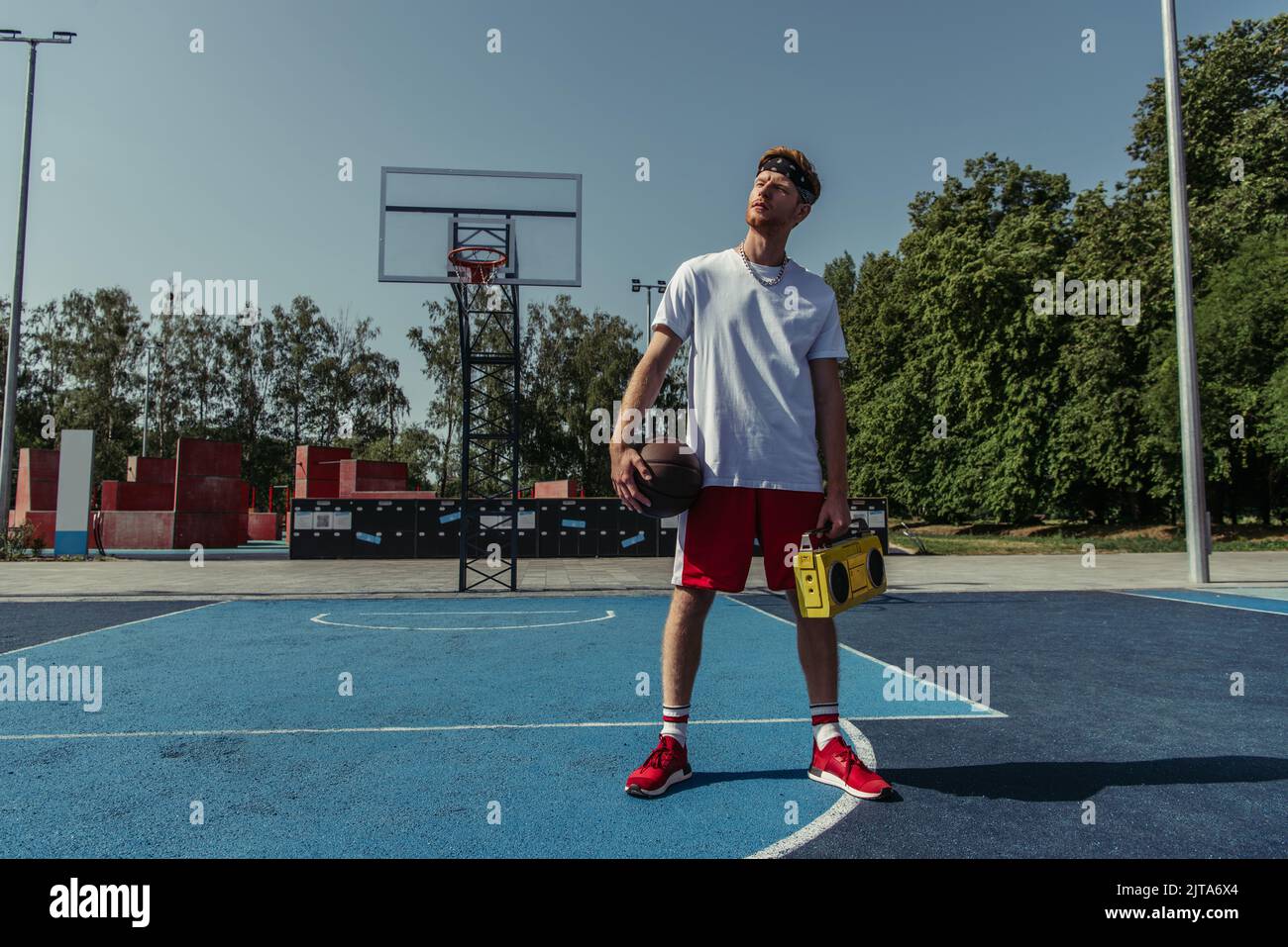 Man with tape player hi-res stock photography and images - Alamy