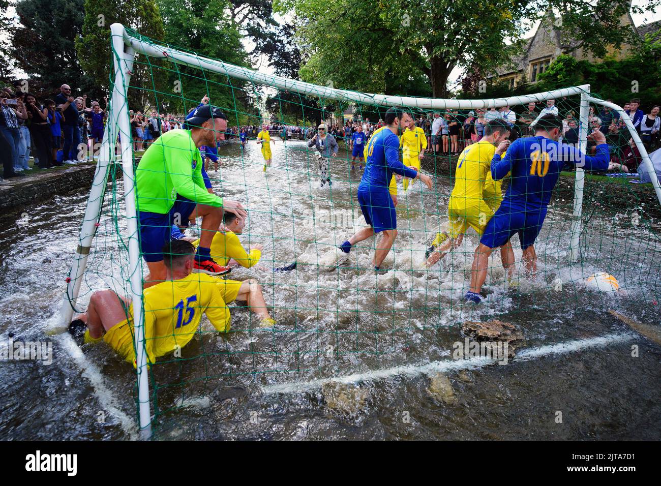 Footballers from Bourton Rovers create a splash as they fight for the ...