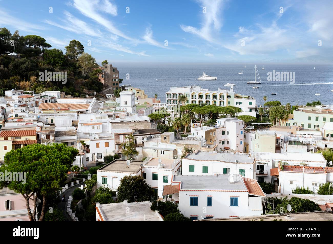 An overview of the beautiful village of Lacco Ameno municipality of the ...