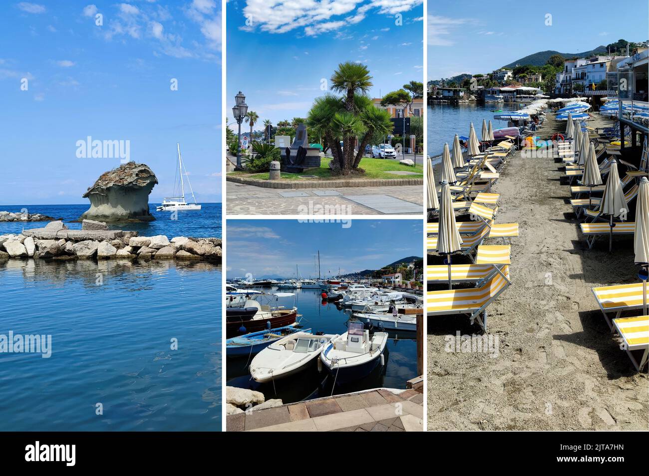 An overview of the beautiful village of Lacco Ameno municipality of the ...