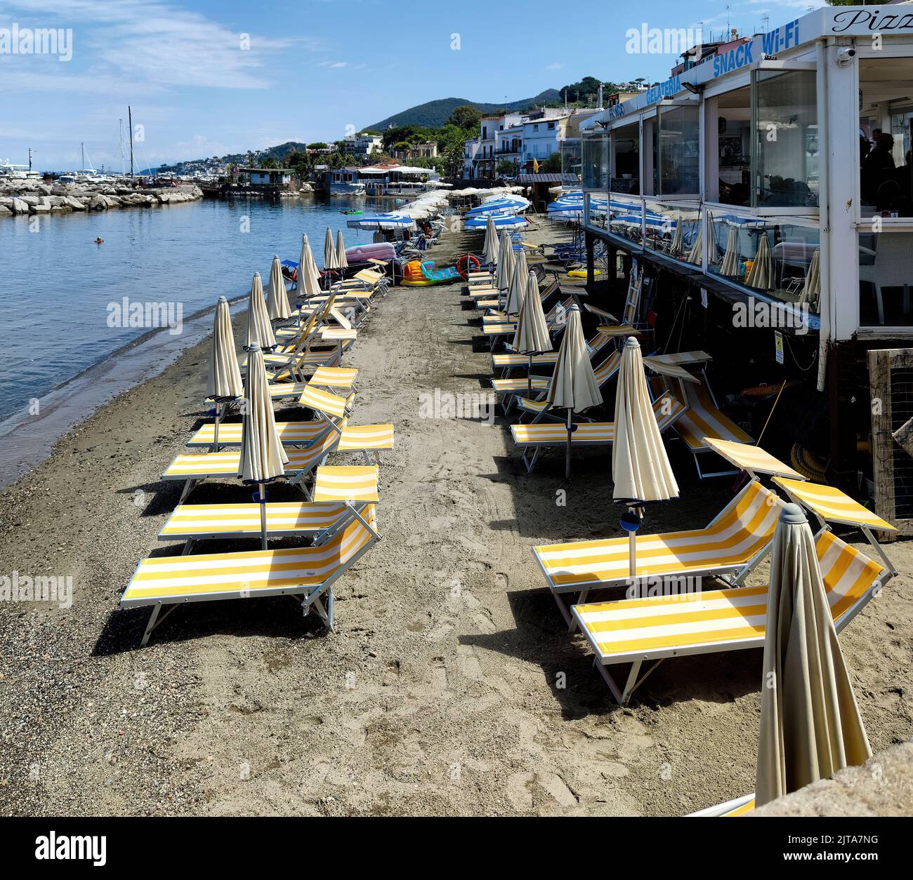 An overview of the beautiful village of Lacco Ameno municipality of the ...