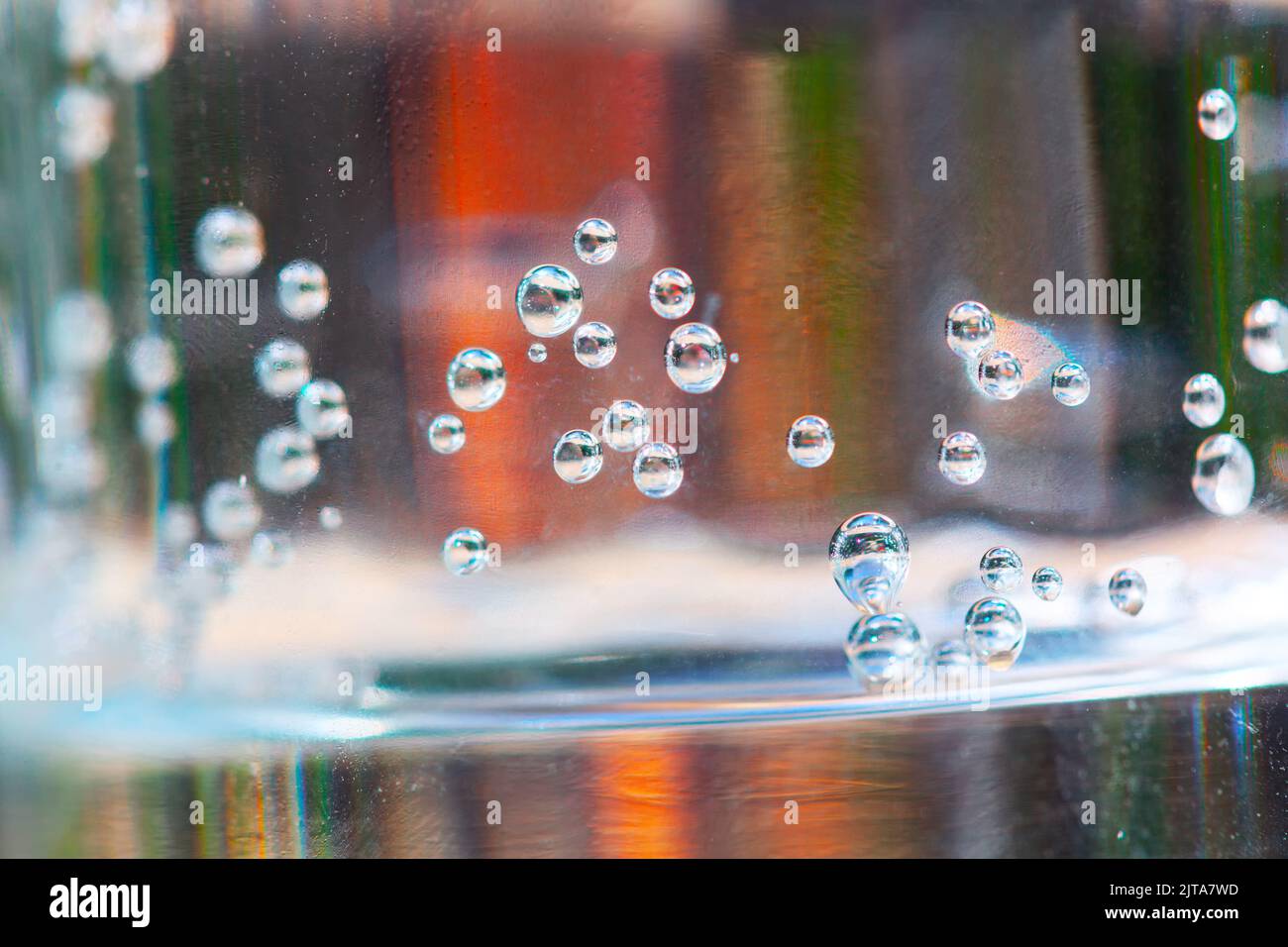 Bubbles in the water . Air in transparent water Stock Photo - Alamy