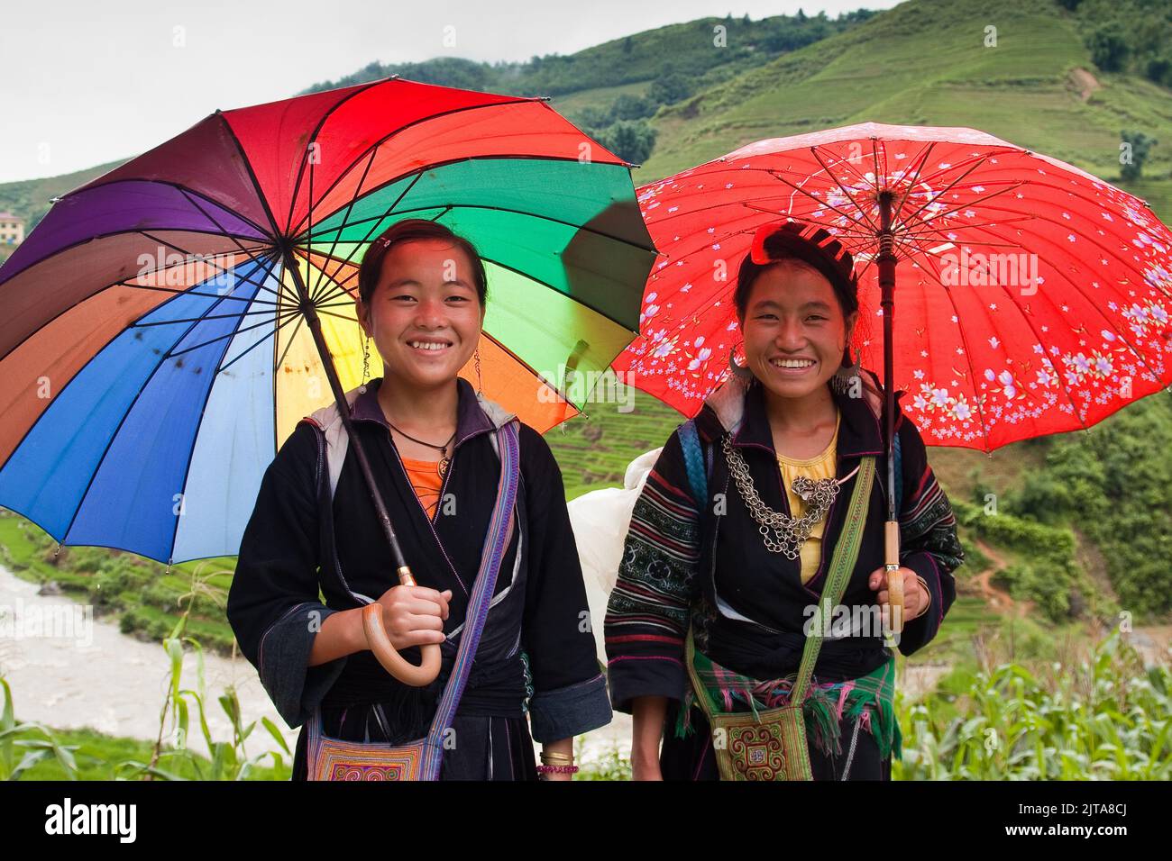 Vietnam, Sapa region. Trekking is the most popular attraction of north ...