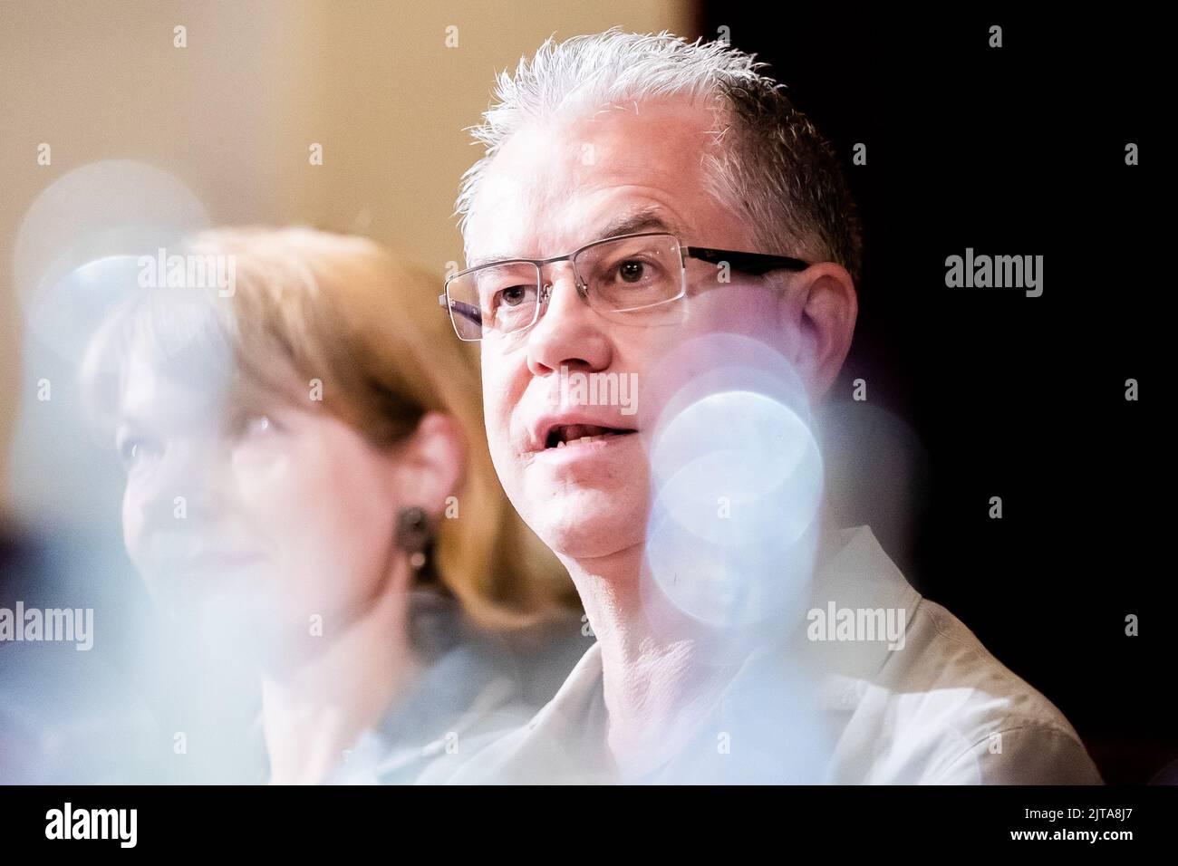 Berlin, Germany. 29th Aug, 2022. Klaus Seiffert, director, speaks at ...