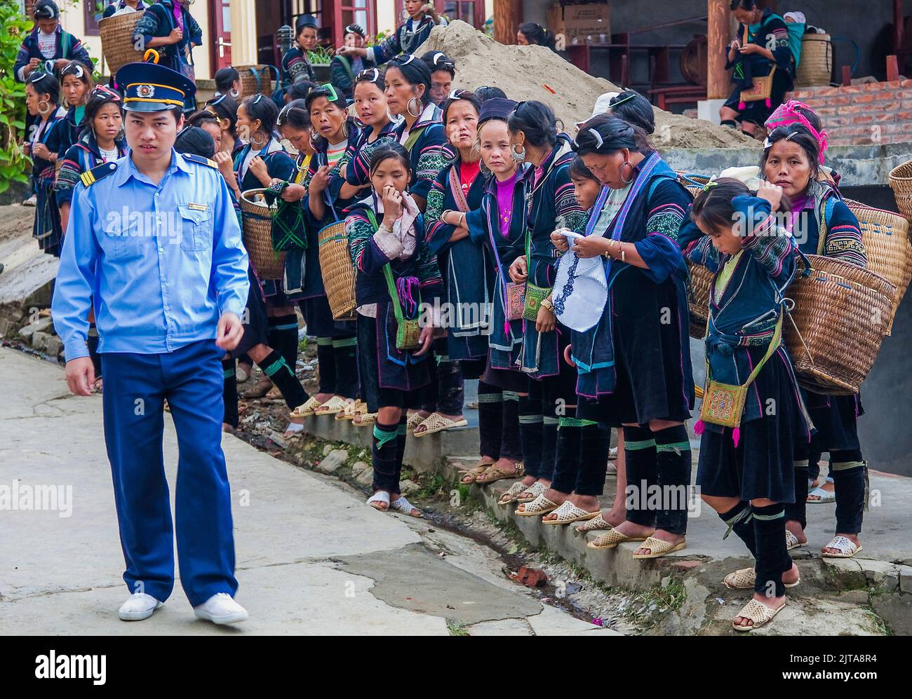 Vietnam, Sapa is a town near the chinese border and popular by tourists ...