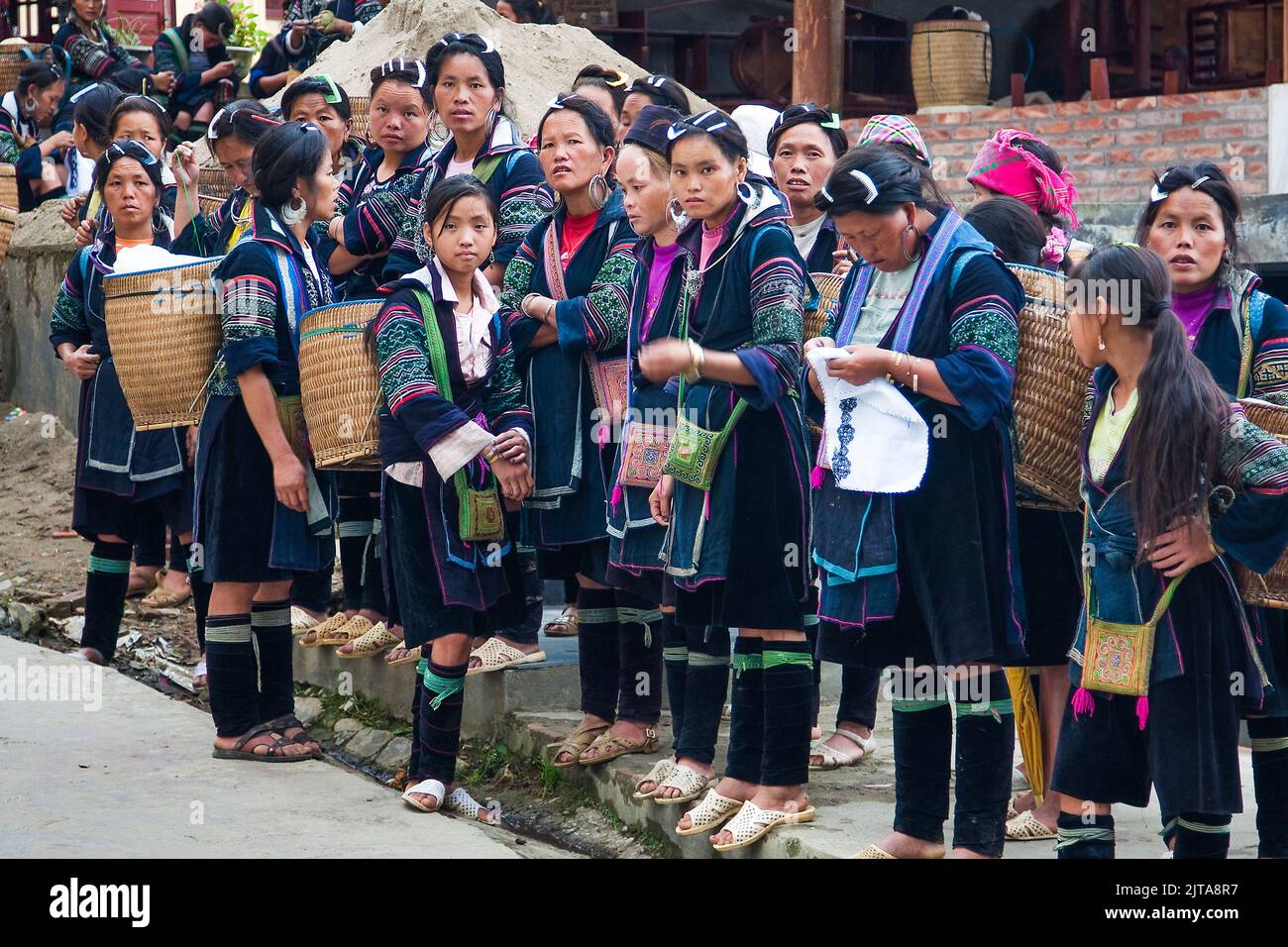 Vietnam, Sapa is a town near the chinese border and popular by tourists ...