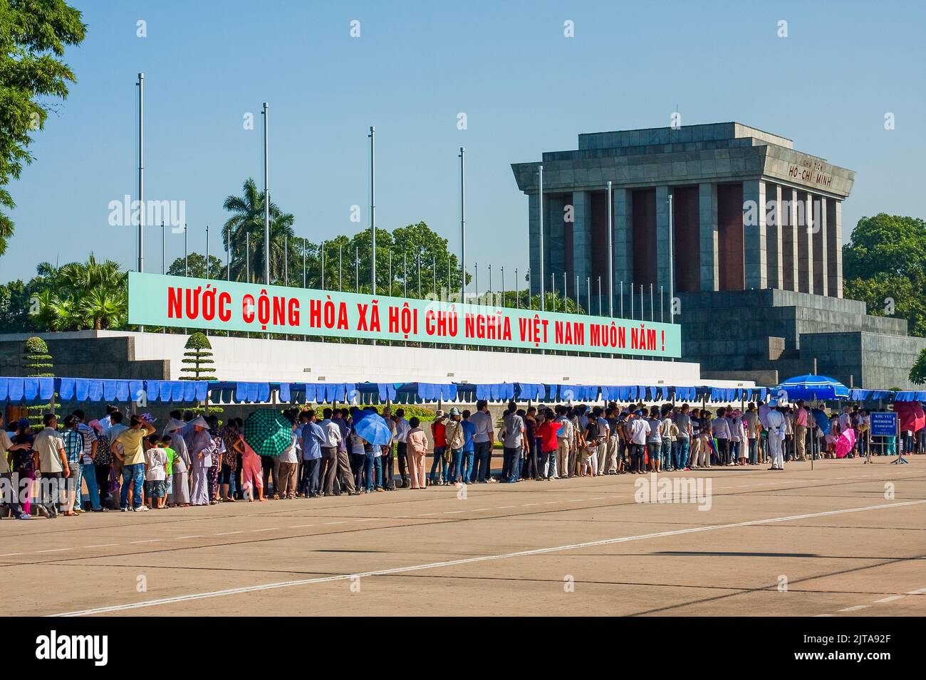 Vietnam, Hanoi Mausoleum of Ho Chi Minh the founder of the communist ...