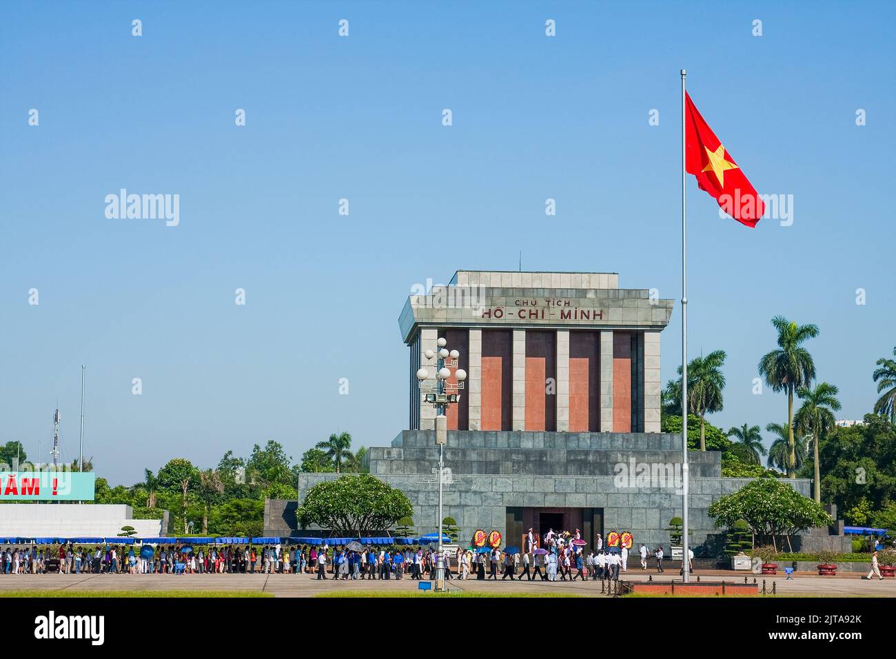 Vietnam, Hanoi Mausoleum of Ho Chi Minh the founder of the communist ...
