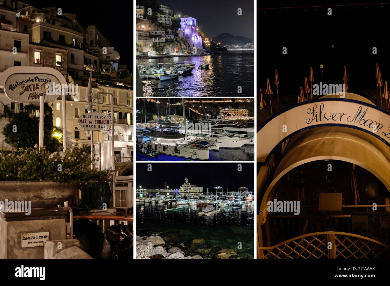 Amalfi at night - The lights of the night illuminate the beautiful town ...