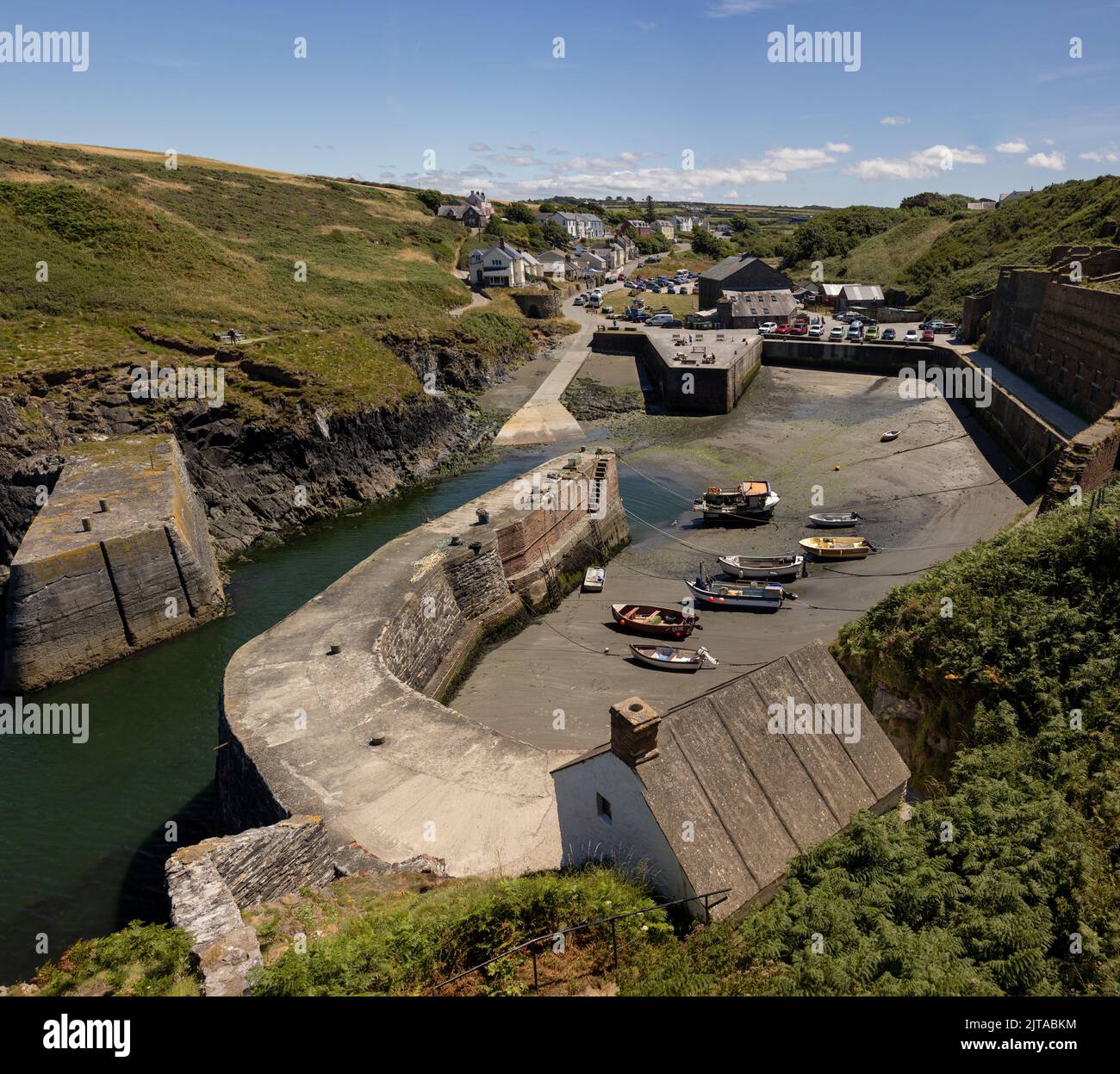 Porthgain harbour, Pembrokeshire Stock Photo - Alamy