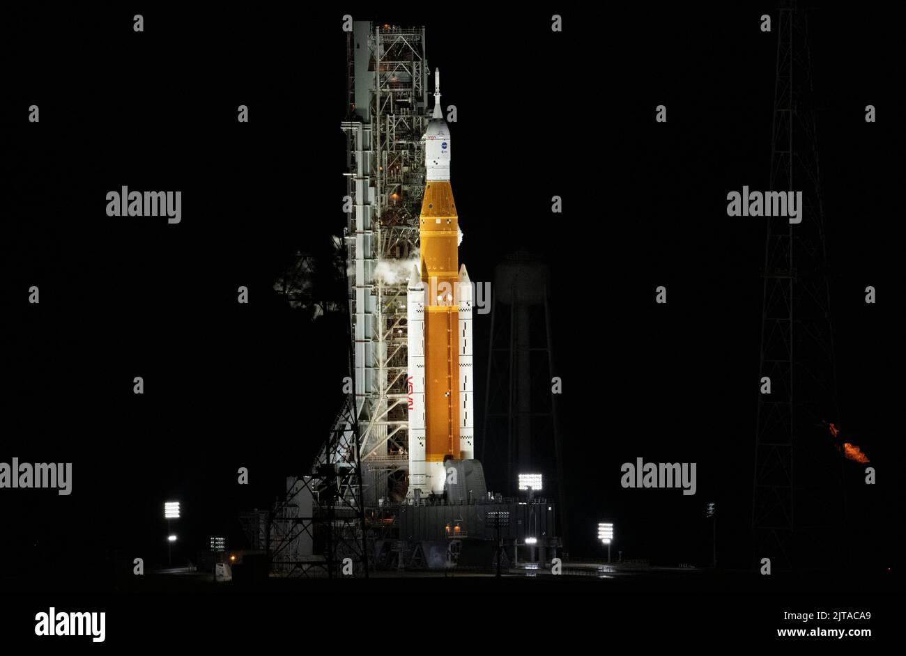 Florida, US, Aug. 29, 2022, NASA's Space Launch System (SLS) rocket ...