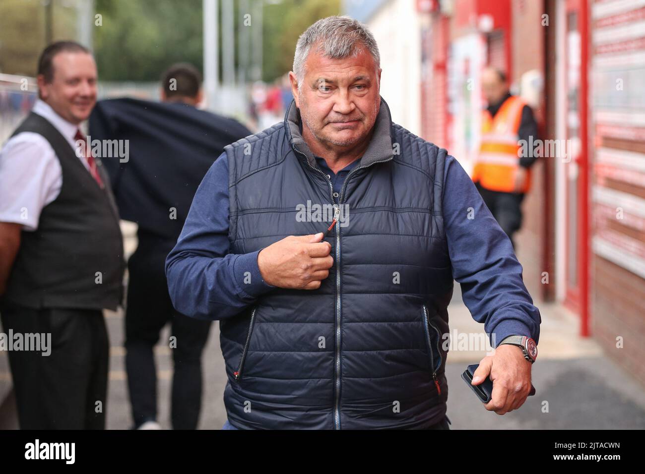 England Rugby League Head Coach Shaun Wane arrives at Sewell Group ...