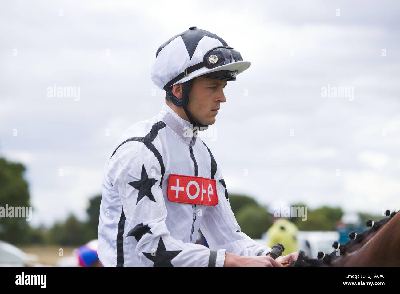 Jockey Clifford Lee on marshman at York Races Stock Photo - Alamy