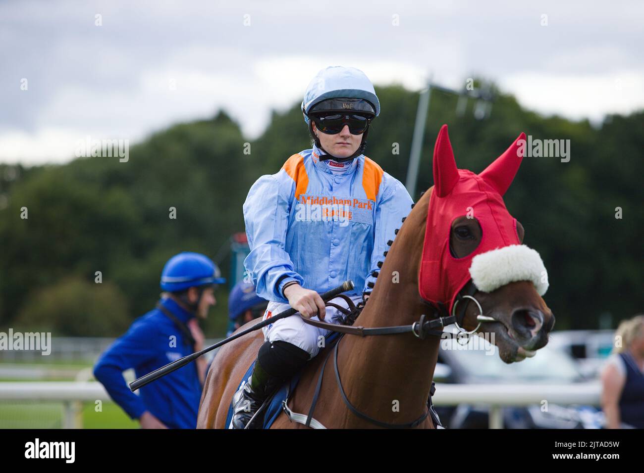 Jockey Hollie Doyle riding The Platinum Queen at York Races Ebor ...