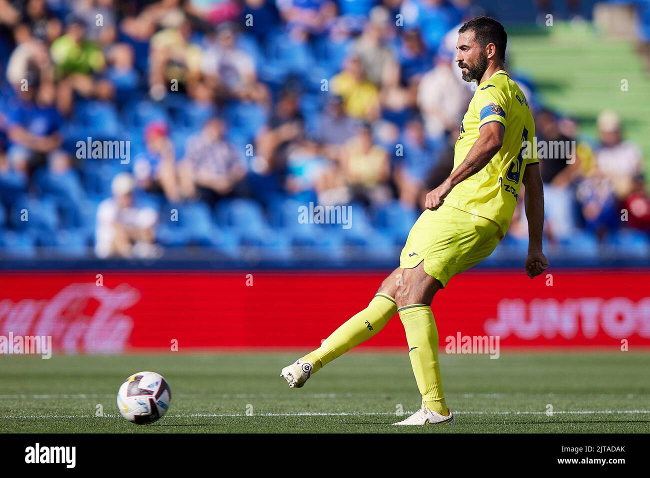 Getafe, Madrid , Spain. August 28, 2022, Raul Albiol of Villarreal CF ...