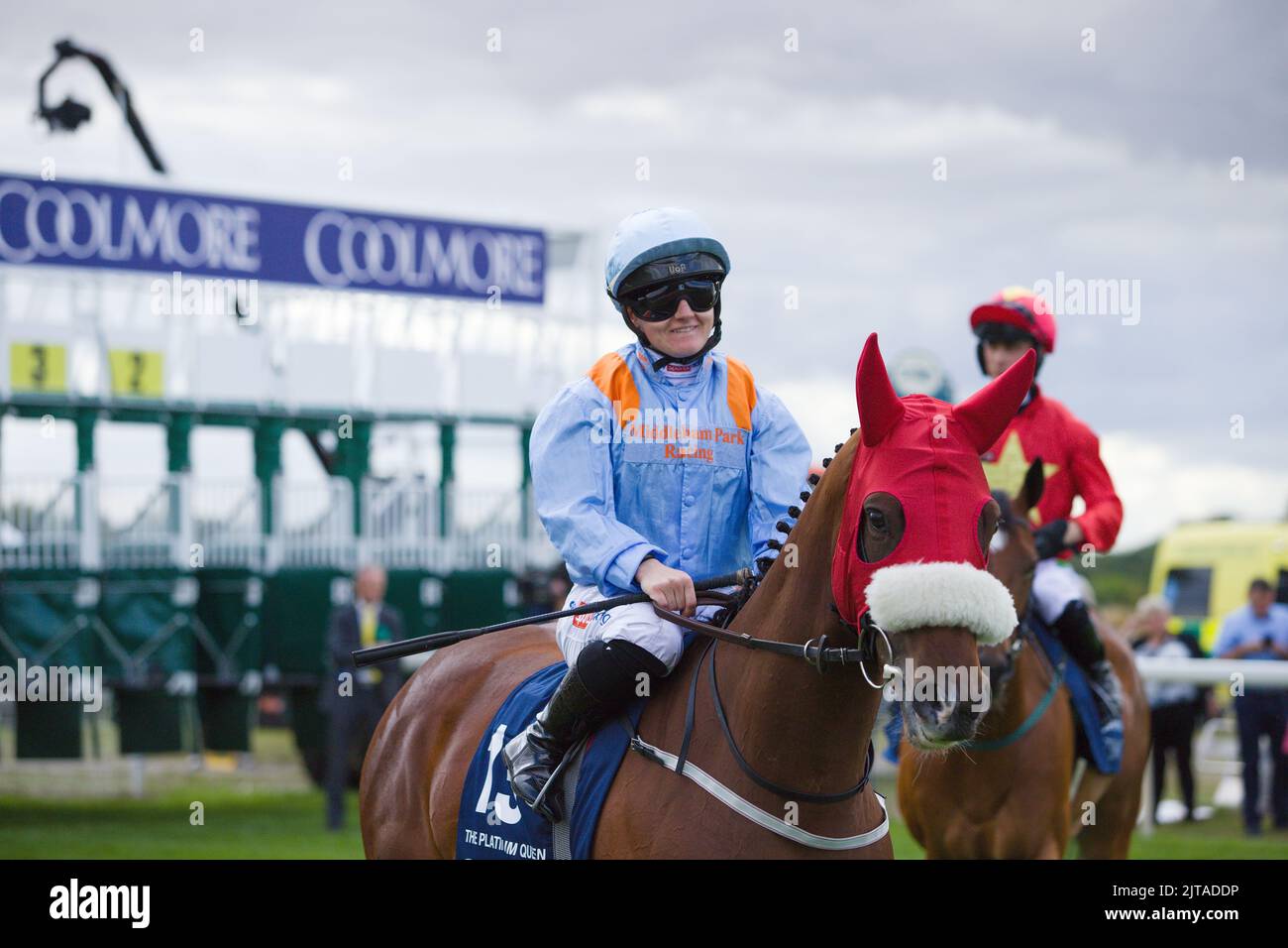 Jockey Hollie Doyle riding The Platinum Queen at York Races Ebor ...