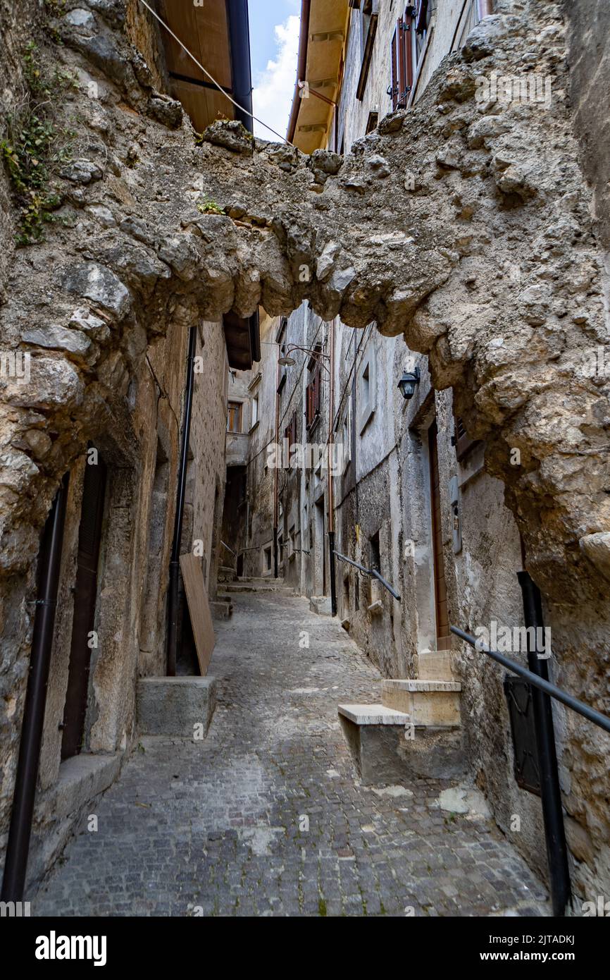 Italy heritage tourism in Abruzzo summer tour Stock Photo - Alamy