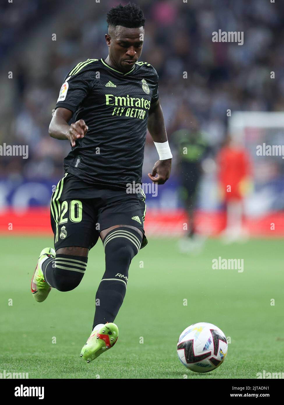 Cornella, Spain. 28/08/2022, Vinicius Junior during the Liga match ...