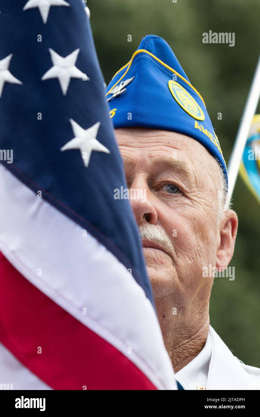 Washington, D.C. - August 27, 2022: A Member of the Ukrainian-American ...