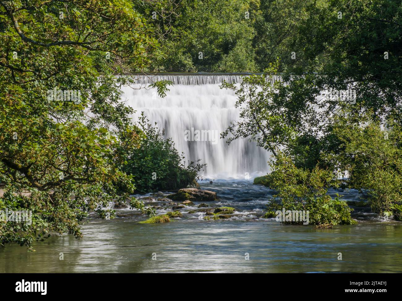 Water cascade weir on river hi-res stock photography and images - Alamy