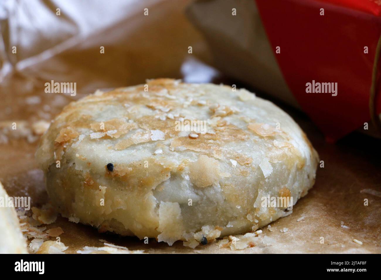 BEIJING, CHINA - AUGUST 29, 2022 - A view of mooncakes bought online in ...