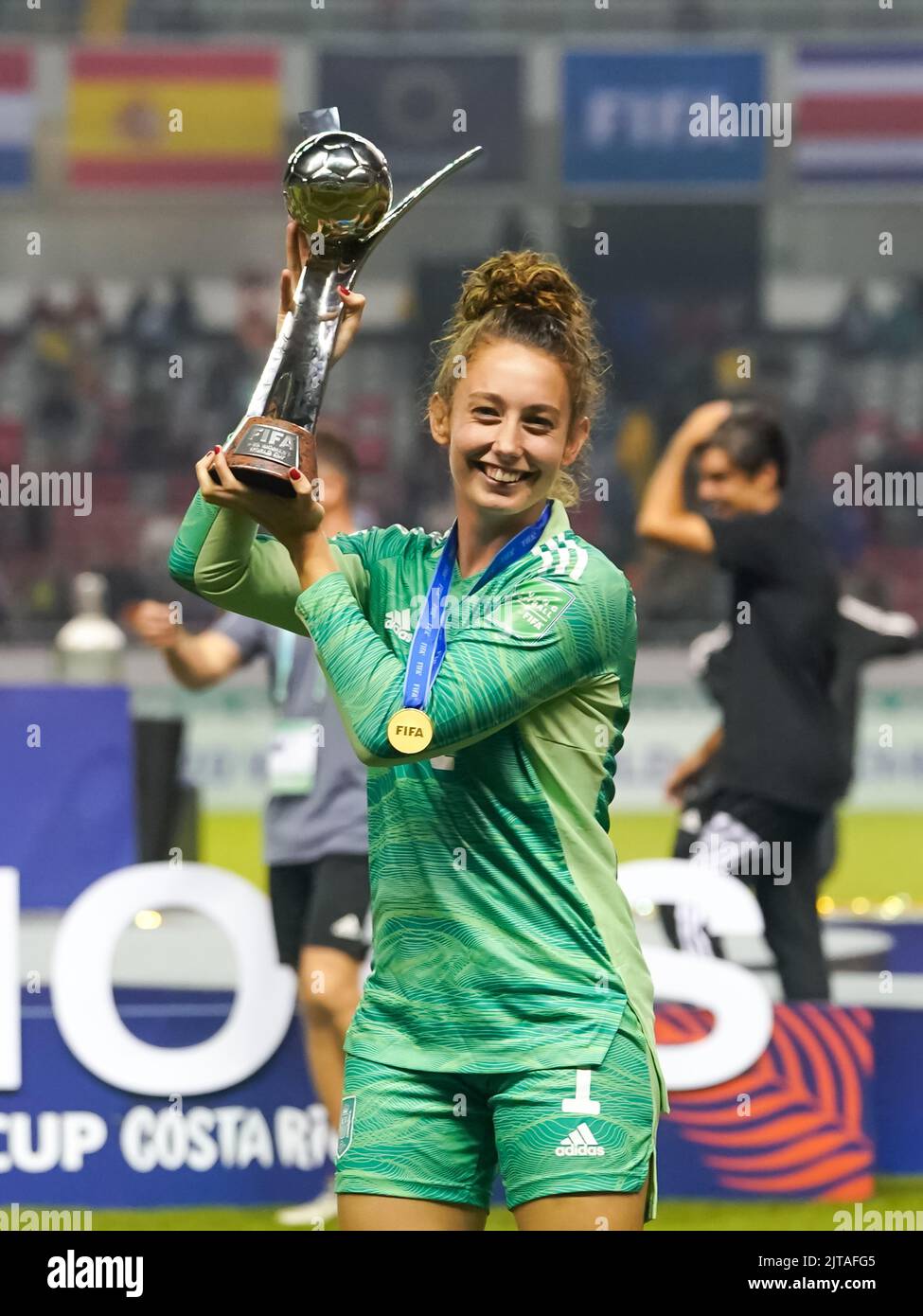 Costa rica celebrates her gold medal hi-res stock photography and ...