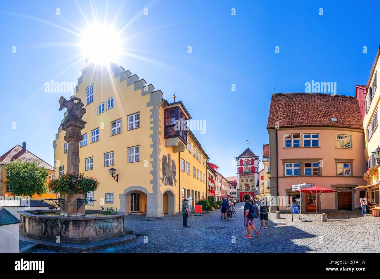 Historical gate of Wangen im Allgaeu, Germany Stock Photo - Alamy