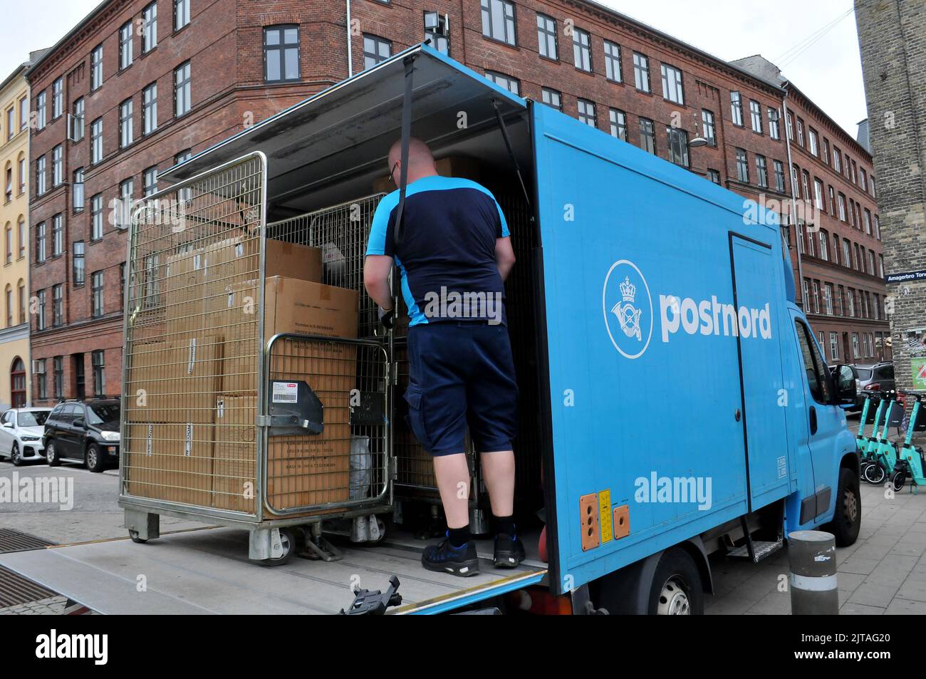 Postnord delivery van hi-res stock photography and images - Alamy