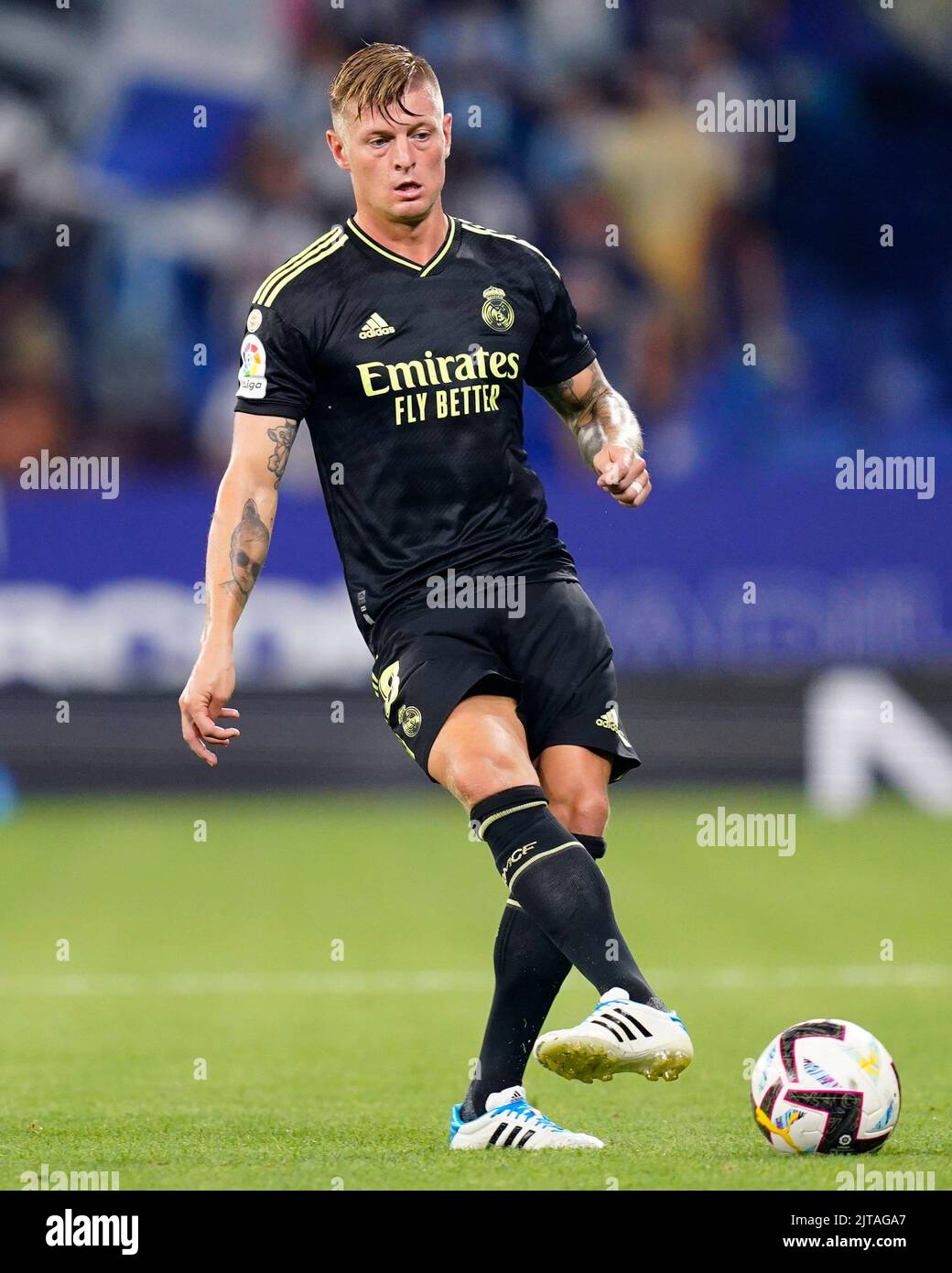 Toni Kroos of Real Madrid during the La Liga match between RCD Espanyol ...