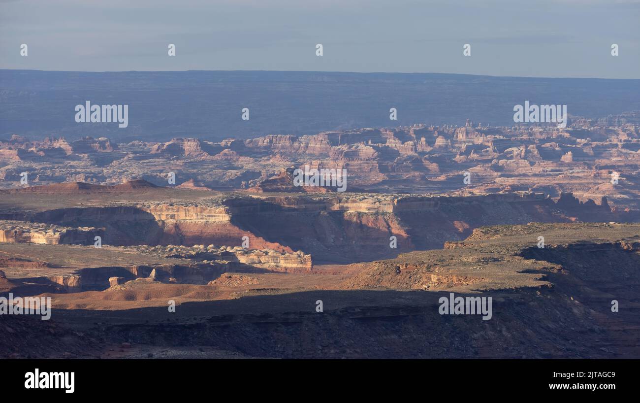 Scenic American Landscape and Red Rock Mountains in Desert Canyon Stock ...