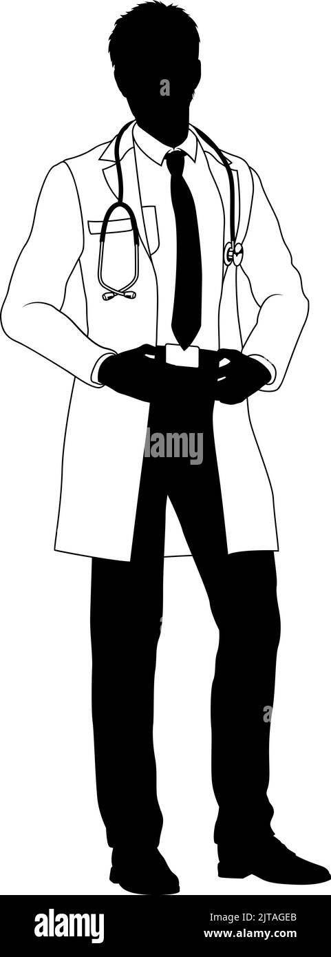 Portrait medical team doctors man Stock Vector Images - Alamy