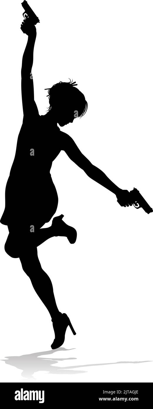 Woman Gun Silhouette Detective Secret Agent Spy Stock Vector Image ... Woman Gun Silhouette Detective Secret Agent Spy Stock Vector Image ...