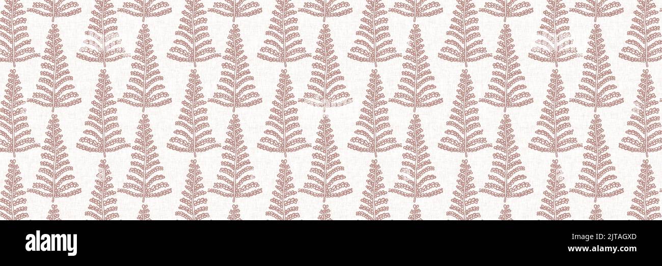 Gender neutral foliage leaf seamless raster border. Simple whimsical 2 ...