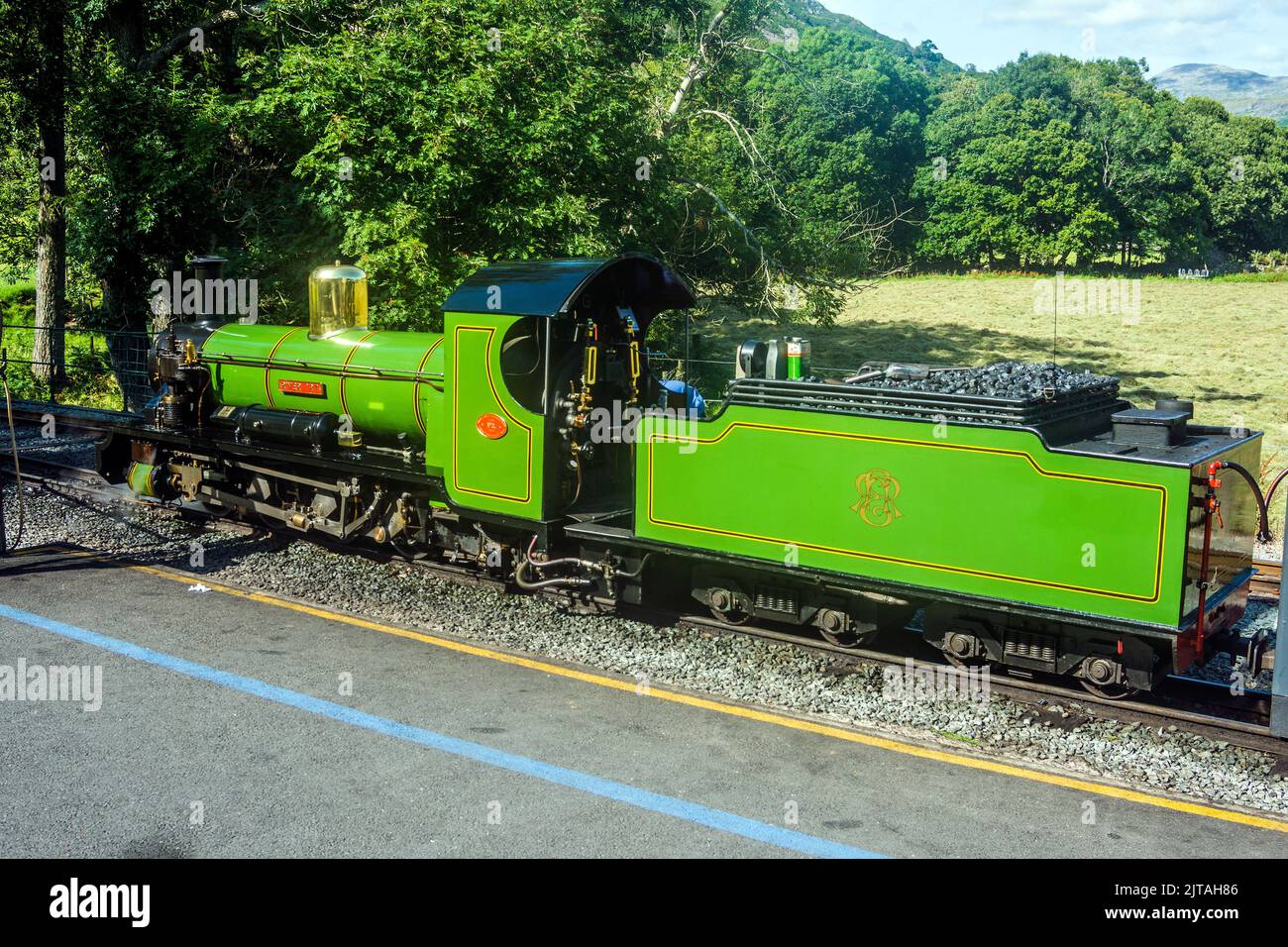 The "River Irt" at Dalegarth on the 15" guage railway that runs for ...
