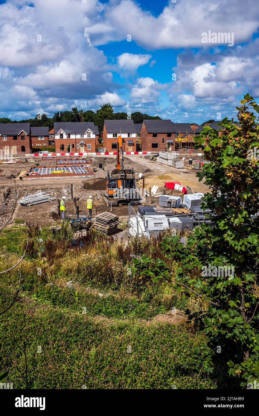 New homes being built on a brownfield site Stock Photo - Alamy